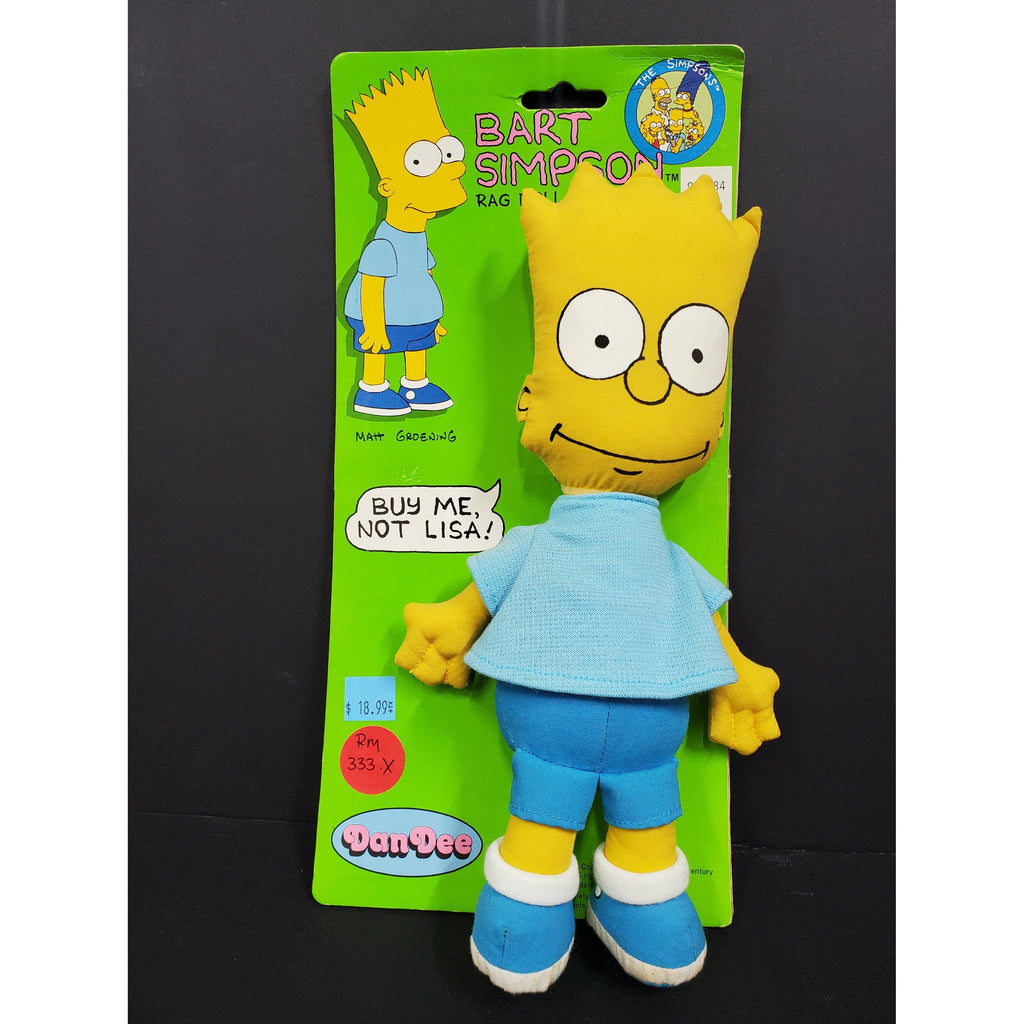 The Simpsons Bart Simpson 10" Rag Doll – Swasey's Hardware & Hobbies