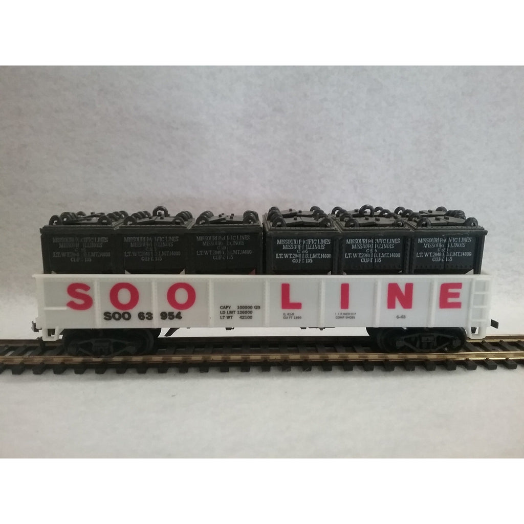 HO Scale Life-Like Soo Line Gondola With Load – Swasey's Hardware & Hobbies