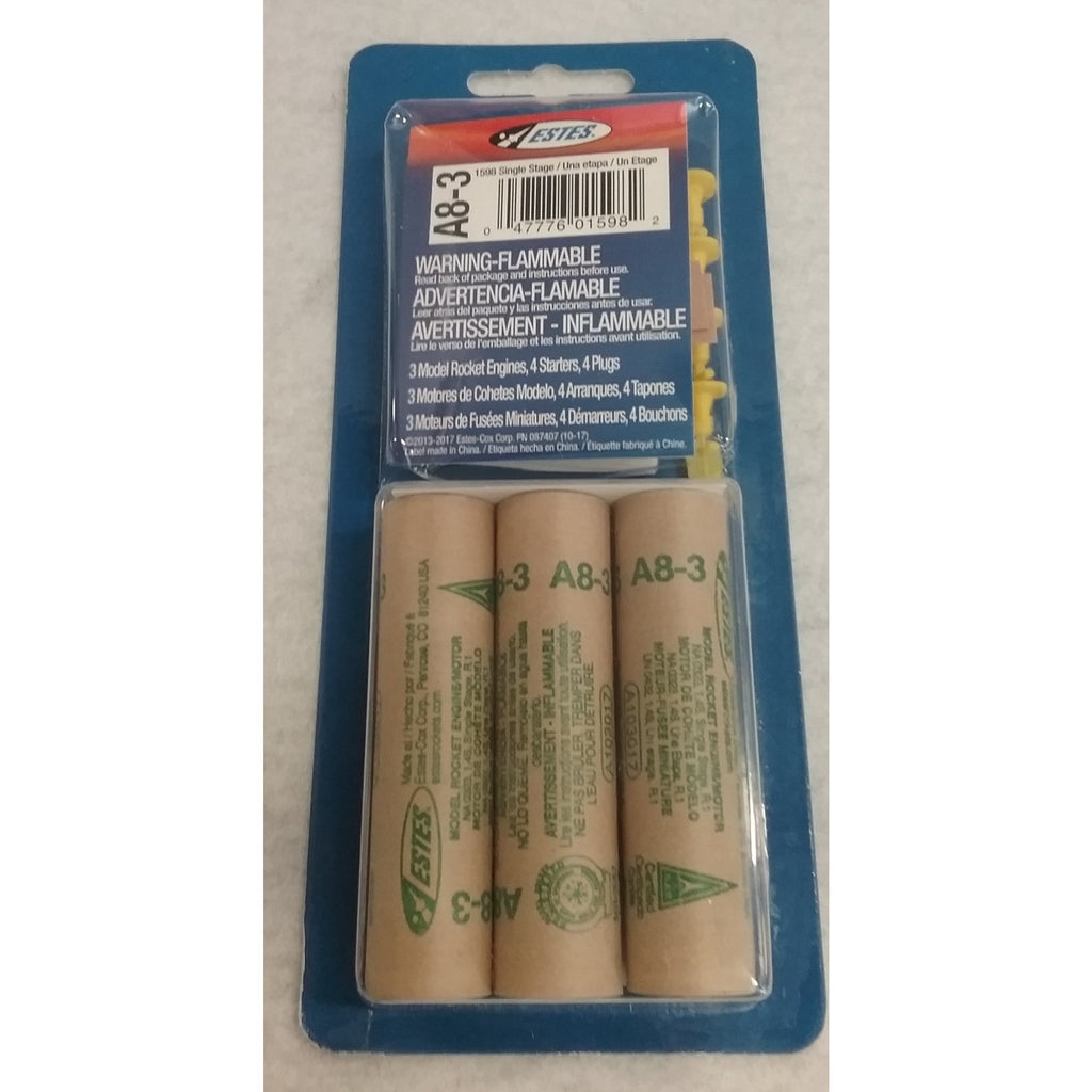 A8-3 Estes Rocket Engines – Swasey's Hardware & Hobbies